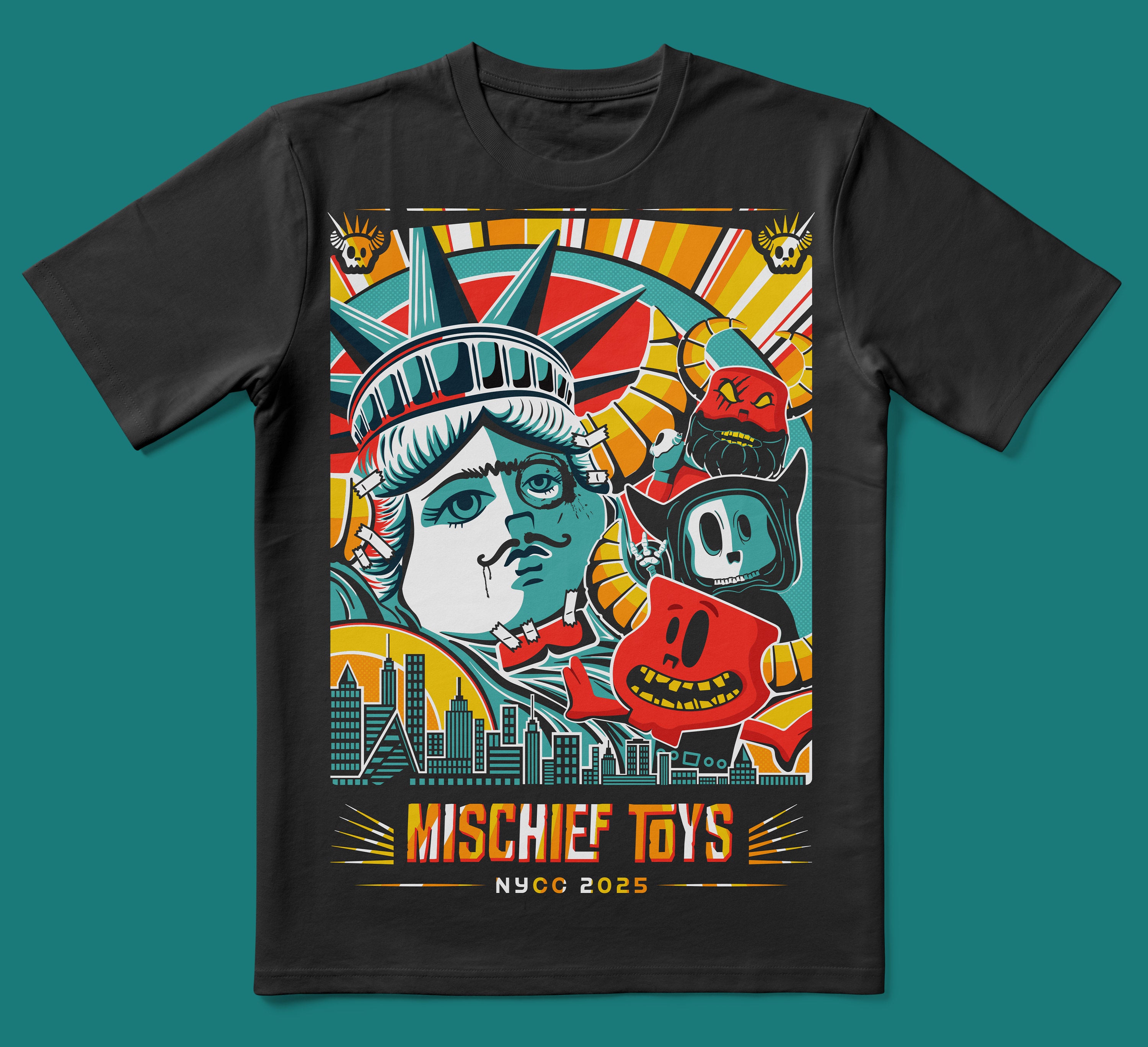 Statue of Mischief Regular Colorway Shirt – Mischief Toys